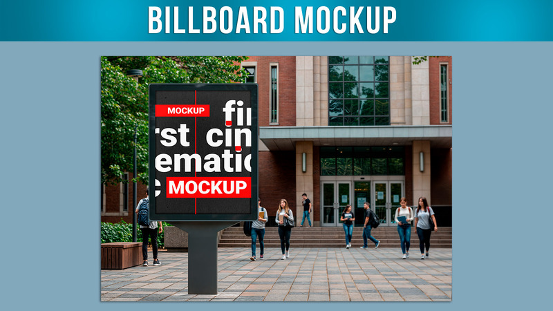 Billboard Mockup University Campus #512048 - TemplateMonster