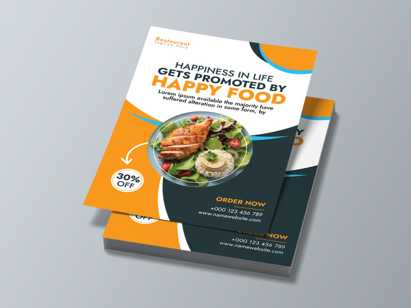 Create a Food Delivery Flyer and Poster Template