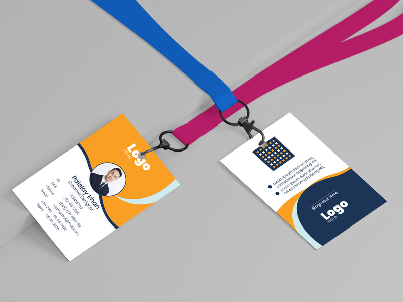 ID card templates for officers and employees