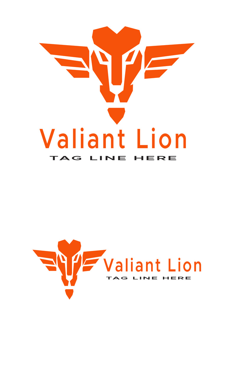 Valiant Lion Logo Design Template #467258 - TemplateMonster