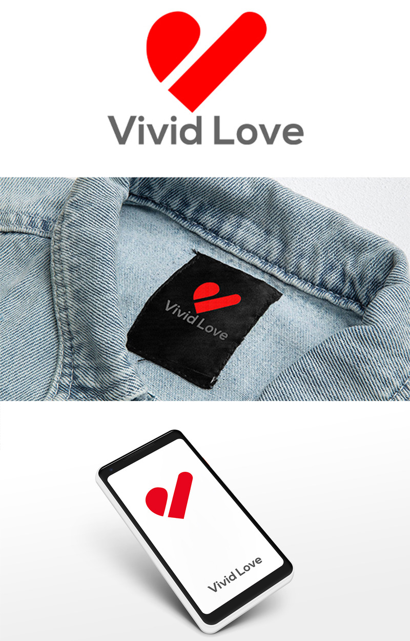 Conception de logo professionnel Vivid Love - TemplateMonster