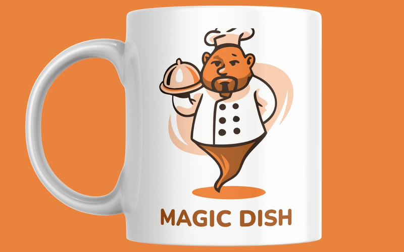 Magic Dish logo design Template #509655 - TemplateMonster