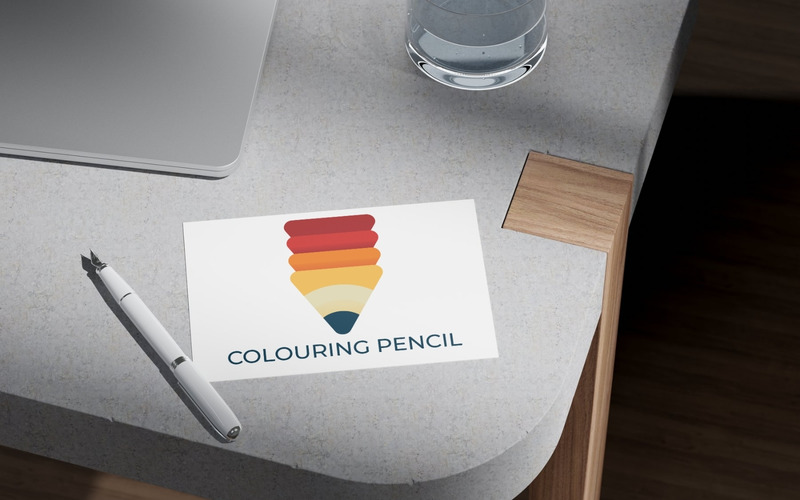 Coloring pencil logo Template #507178 - TemplateMonster