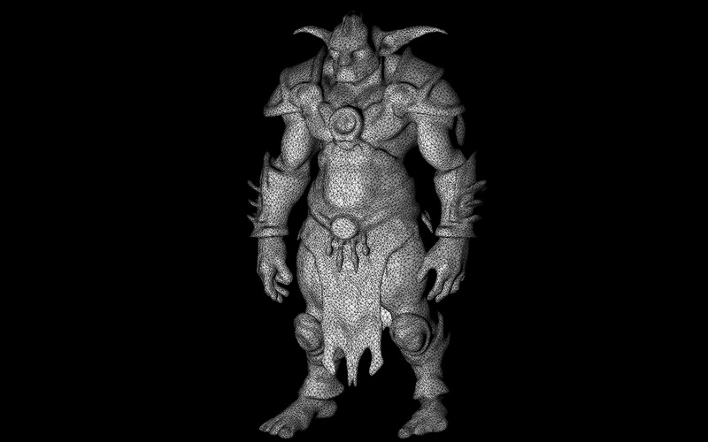 Orc Legion Vanguard: Battle-Hardened Warriors 3D Model