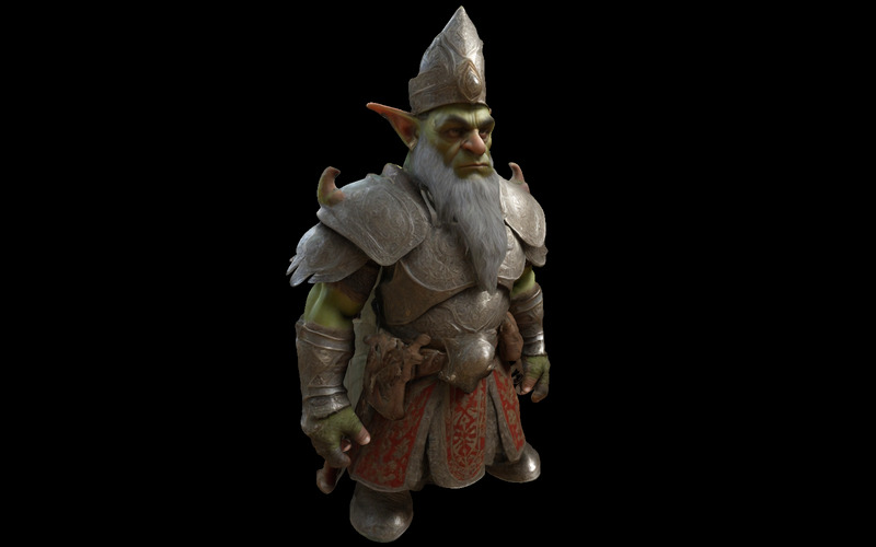Orc Legion Vanguard: Battle-Hardened Warriors 3D Model