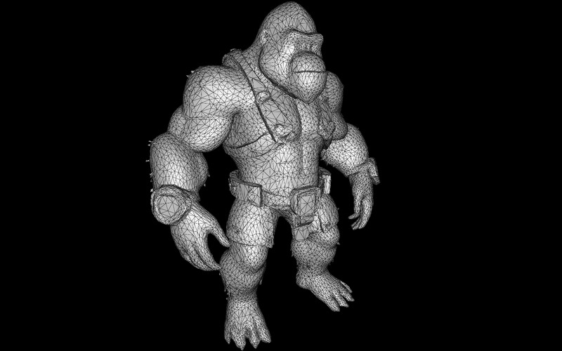 Primal Primates: Evolved Ape Character Collection 3D Model