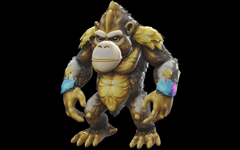 Primal Primates: Evolved Ape Character Collection 3D Model