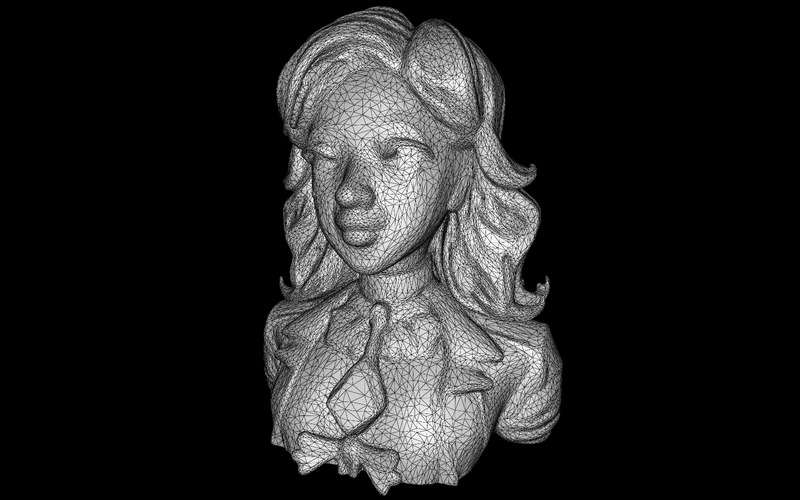 Victorian-Inspired Female Character Bust Free 3D Model