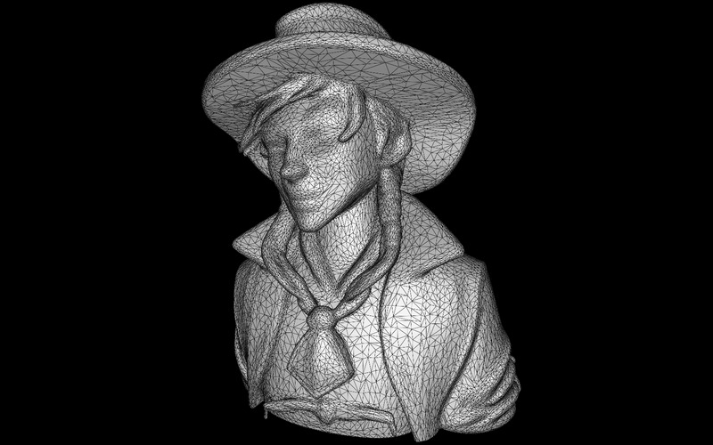 Cowboy Character Bust Free 3D Model #508634 - TemplateMonster