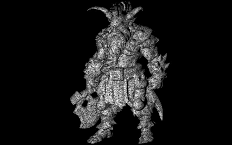 Orc Legion Vanguard: Battle-Hardened Warriors 3D Model