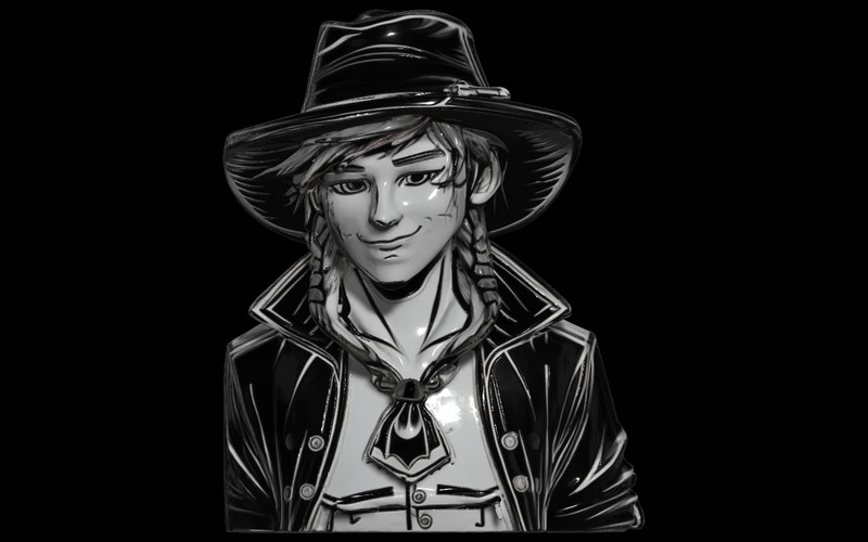 Cowboy Character Bust Free 3D Model #508634 - TemplateMonster