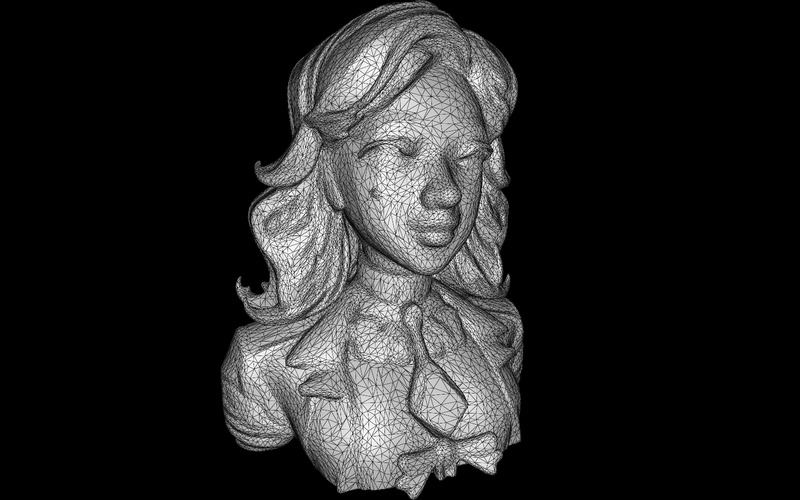 Victorian-Inspired Female Character Bust Free 3D Model