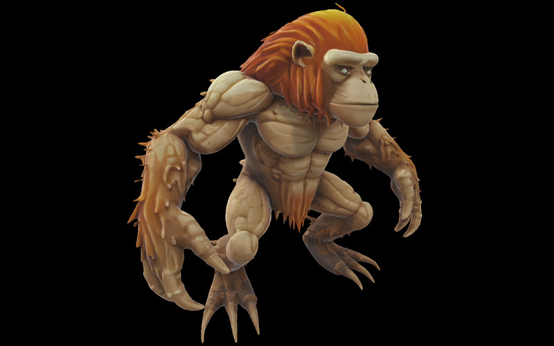 Primal Primates: Evolved Ape Character Collection 3D Model