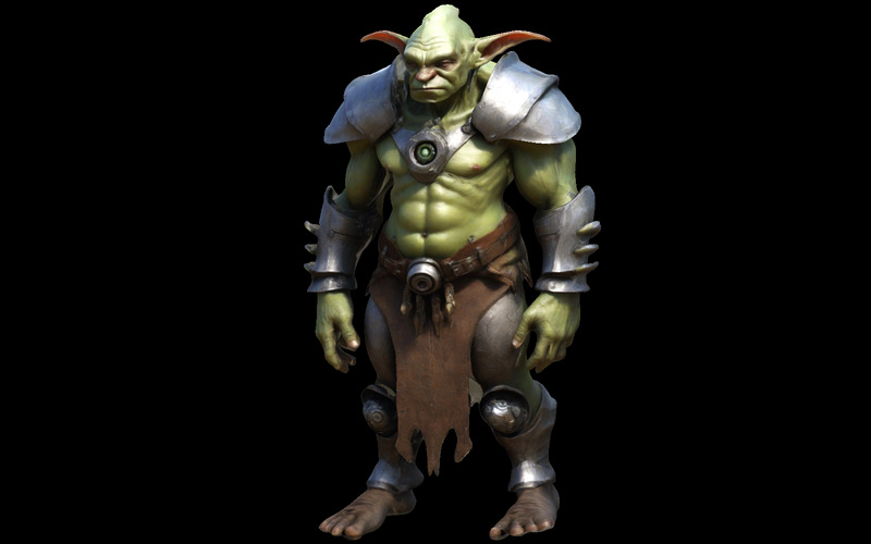 Orc Legion Vanguard: Battle-Hardened Warriors 3D Model