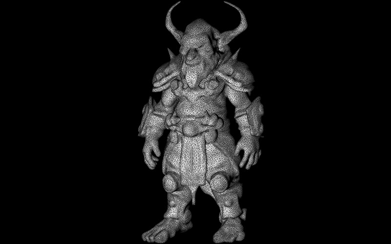 Orc Legion Vanguard: Battle-Hardened Warriors 3D Model