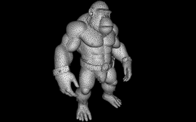 Primal Primates: Evolved Ape Character Collection 3D Model