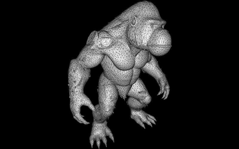 Primal Primates: Evolved Ape Character Collection 3D Model