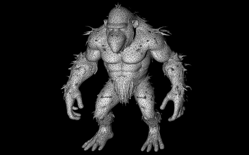 Primal Primates: Evolved Ape Character Collection 3D Model