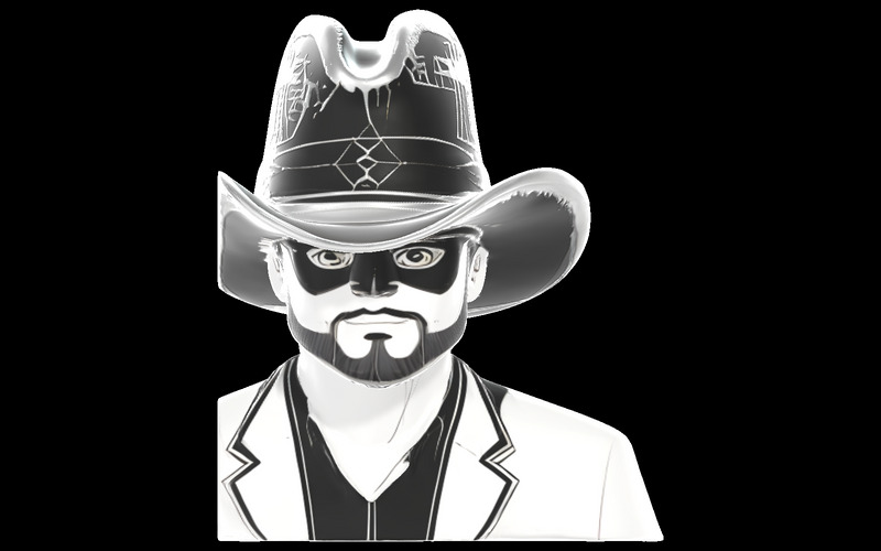 Steampunk Cowboy Bust 3D Model #508635 - TemplateMonster