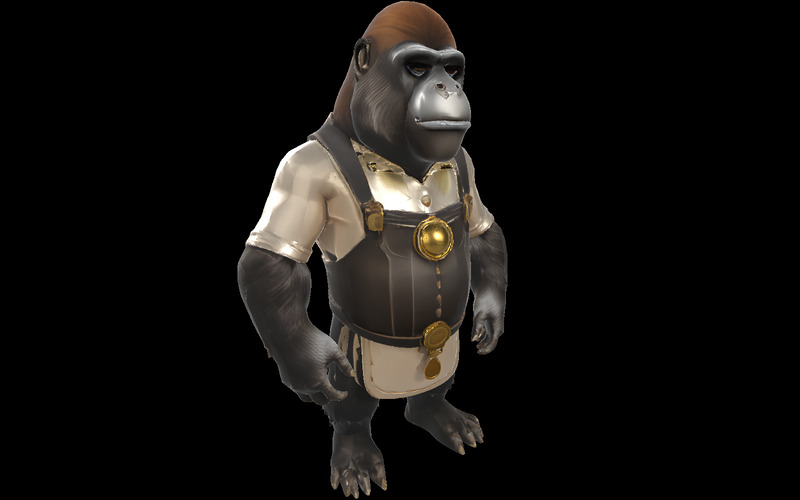 Primal Monarchs: Apex Primate Warriors Collection 3D Model