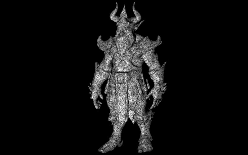 Orc Legion Vanguard: Battle-Hardened Warriors 3D Model