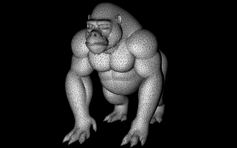 Primal Primates: Evolved Ape Character Collection 3D Model