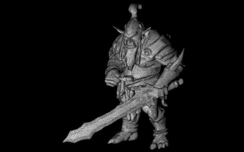 Orc Legion Vanguard: Battle-Hardened Warriors 3D Model
