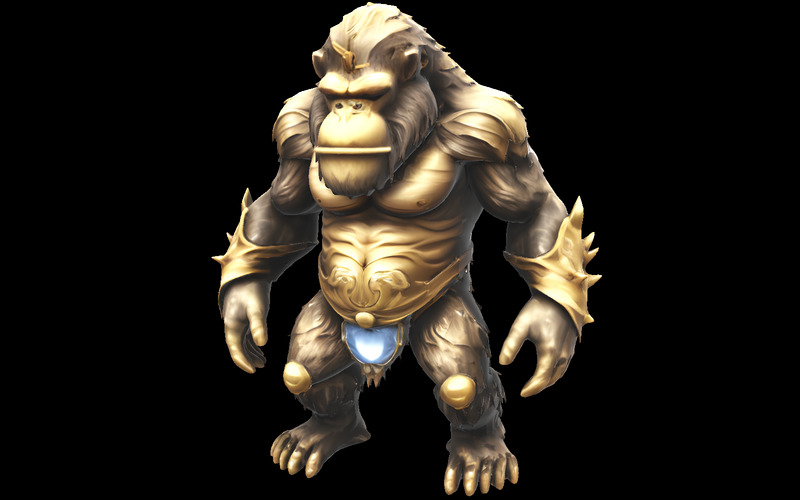 Savage Primal Gorilla Evolution Pack 3D Model