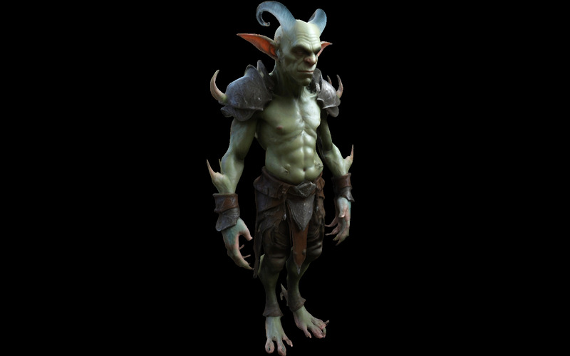 Orc Legion Vanguard: Battle-Hardened Warriors 3D Model