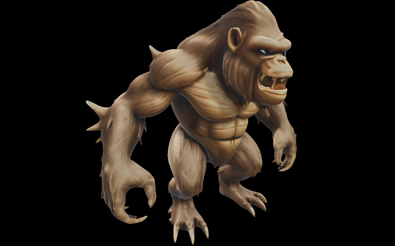 Savage Primal Gorilla Evolution Pack 3D Model