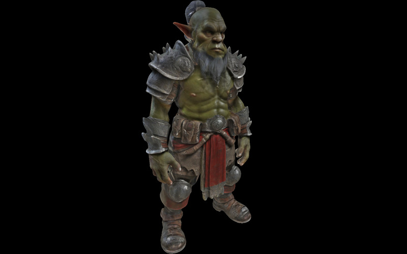 Orc Legion Vanguard: Battle-Hardened Warriors 3D Model