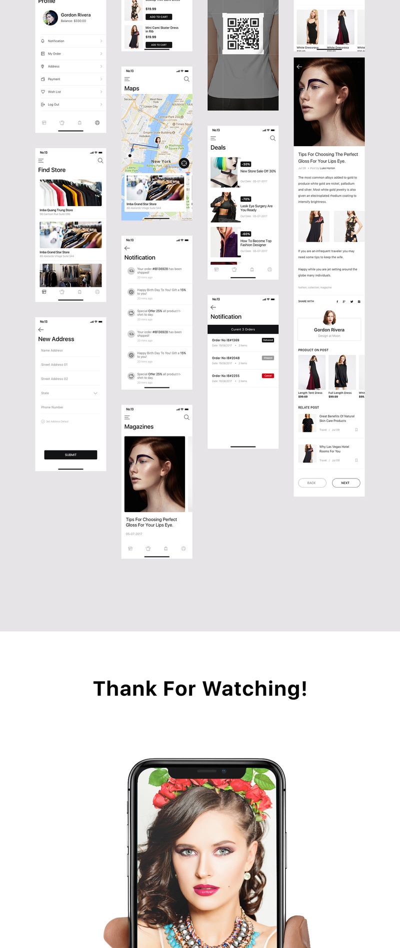 Imba eCommerce Mobile App UI Kit #520191 - TemplateMonster