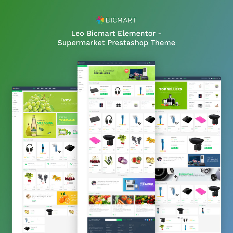 Leo Bicmart Elementor - Supermarket Prestashop Theme