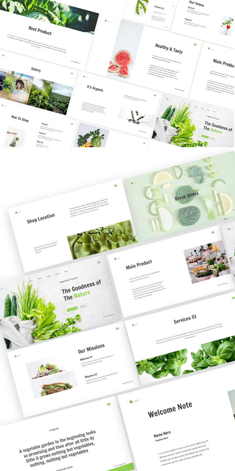 Vegetables Google Slides Template #195111 - TemplateMonster
