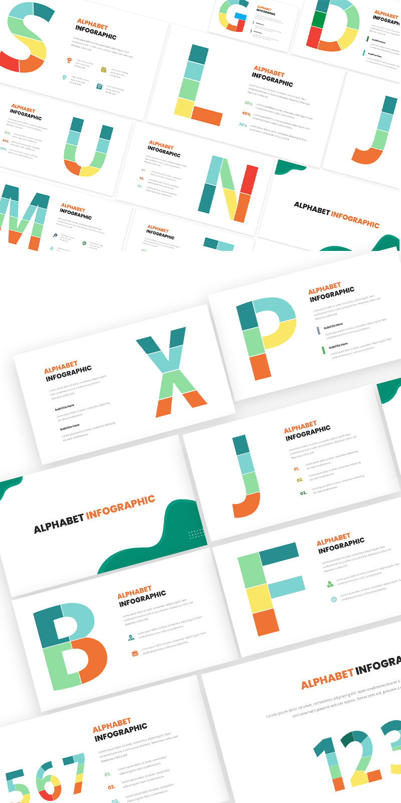 Alphabet Infographic Keynote Template - TemplateMonster