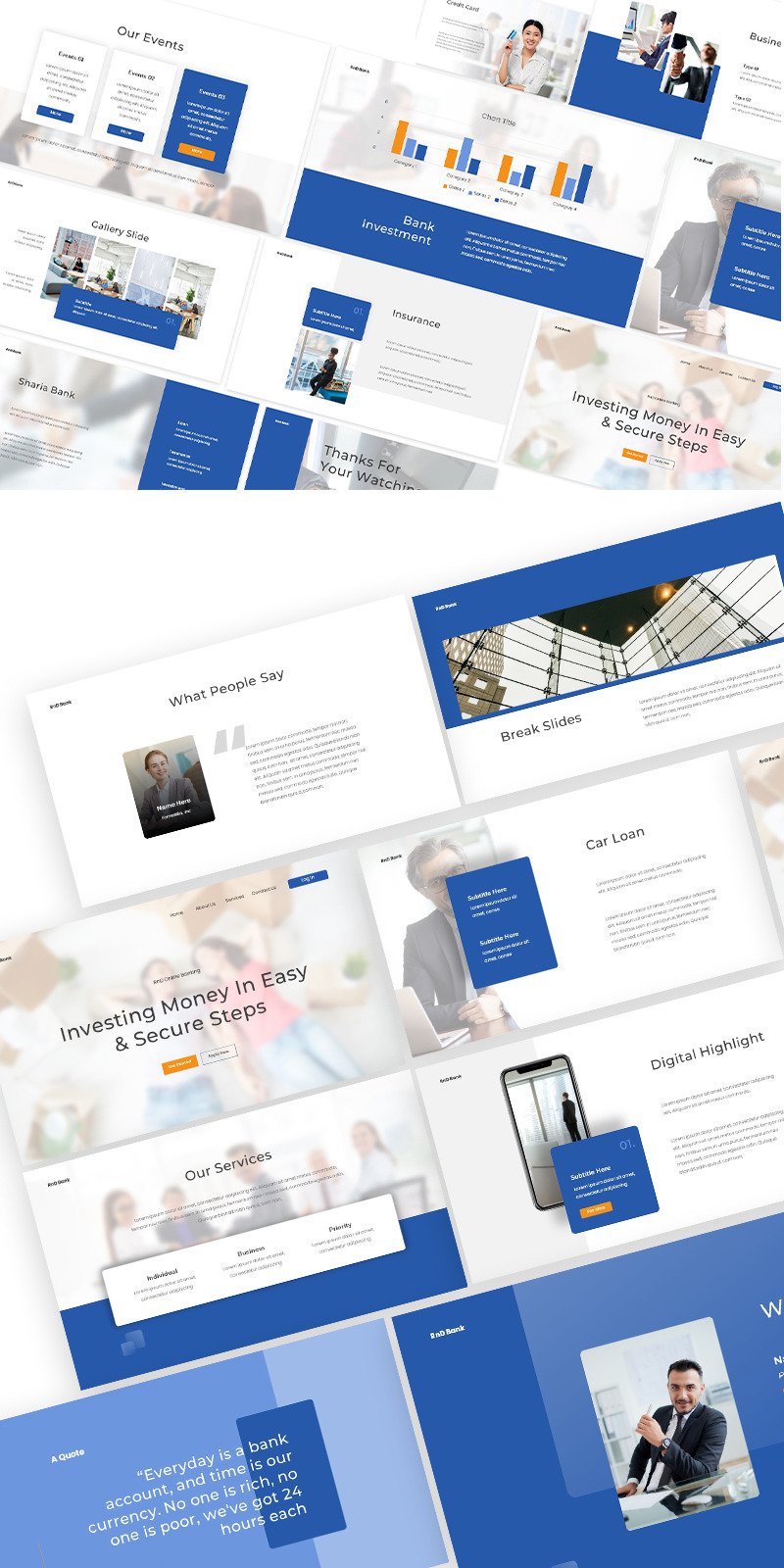 Bank Finance Google Slides Template #191256 - TemplateMonster