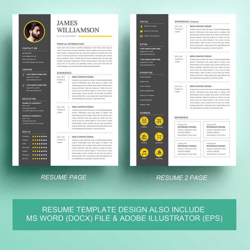 James Williamson - Clean Resume CV Template - TemplateMonster