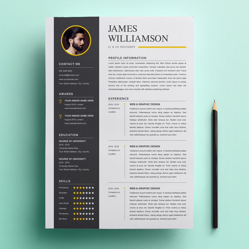 James Williamson - Clean Resume CV Template - TemplateMonster