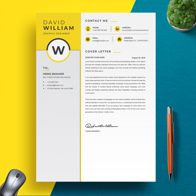 David William - Graphic Designer Resume - TemplateMonster