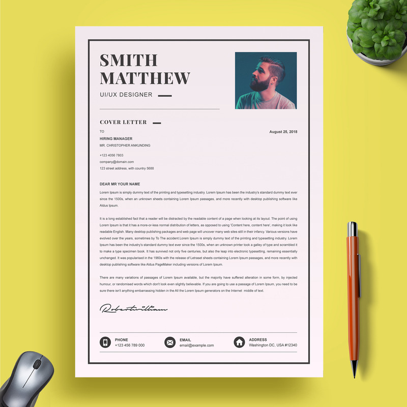 Smith Matthew - UI/UX Designer Resume - TemplateMonster