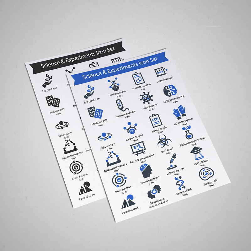 Science And Experiments Icon Set #321935 - TemplateMonster