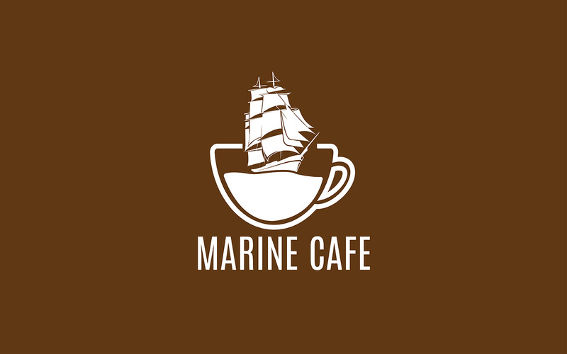 Marine Cafe Logo template #187481 - TemplateMonster