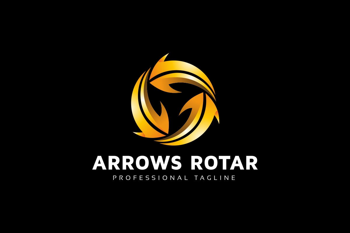 Arrows Rotation Logo template