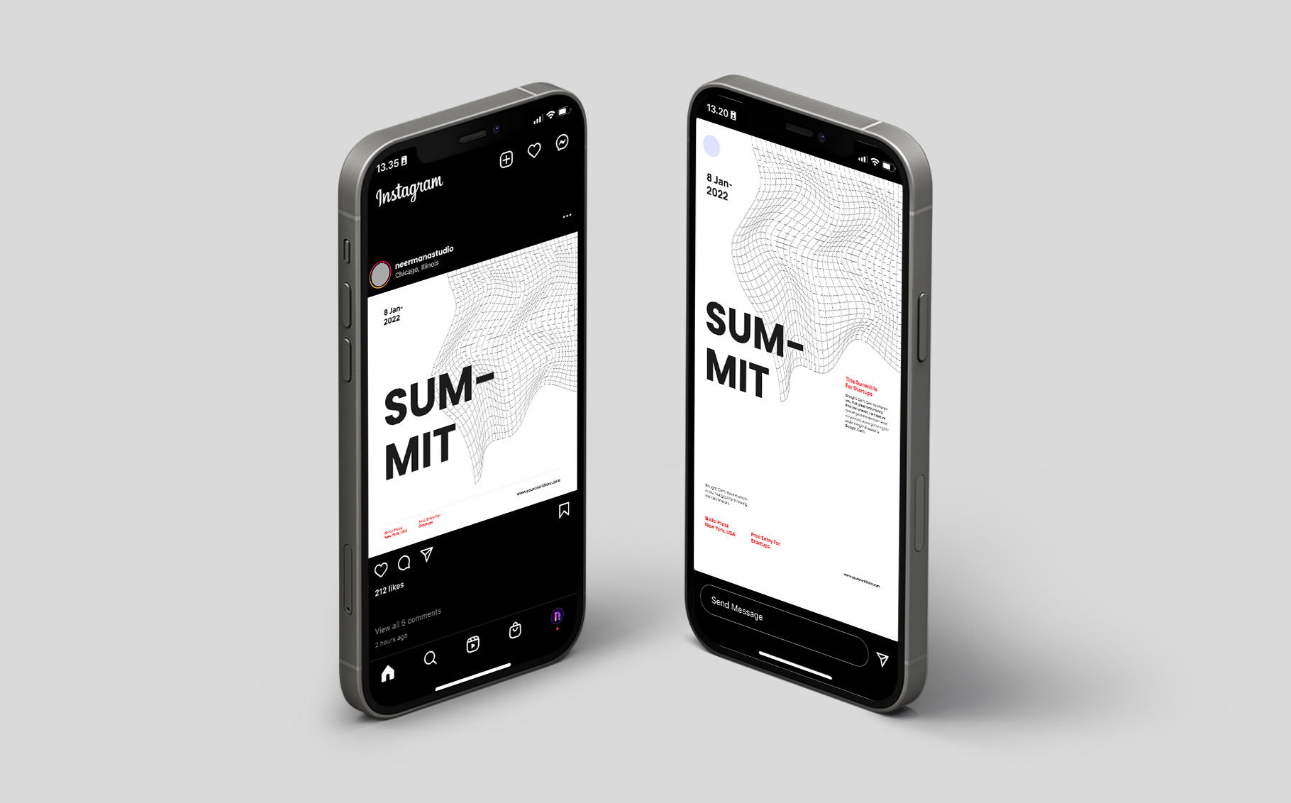 Summit Event Minimal Poster Template
