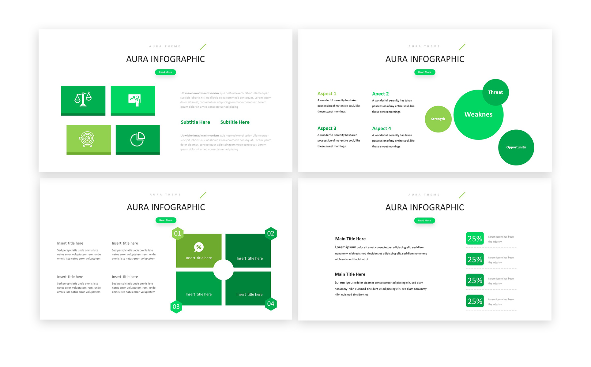 Aura Service Powerpoint Template for $19