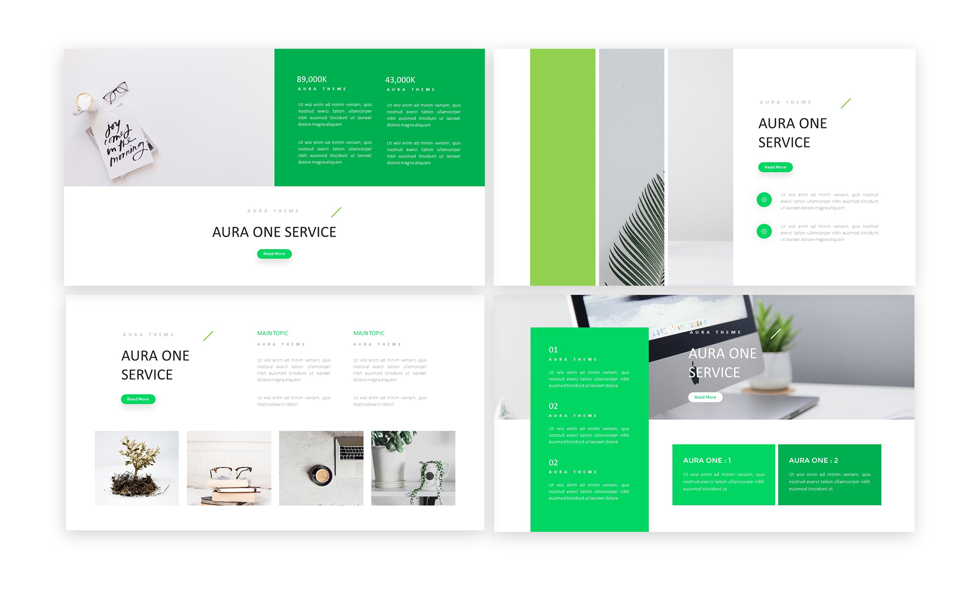Aura Service Powerpoint Template