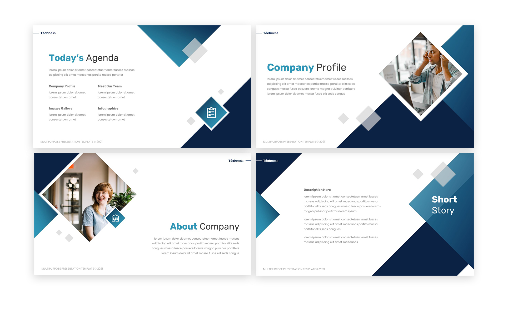 Techness Multipurpose Powerpoint Template For 16