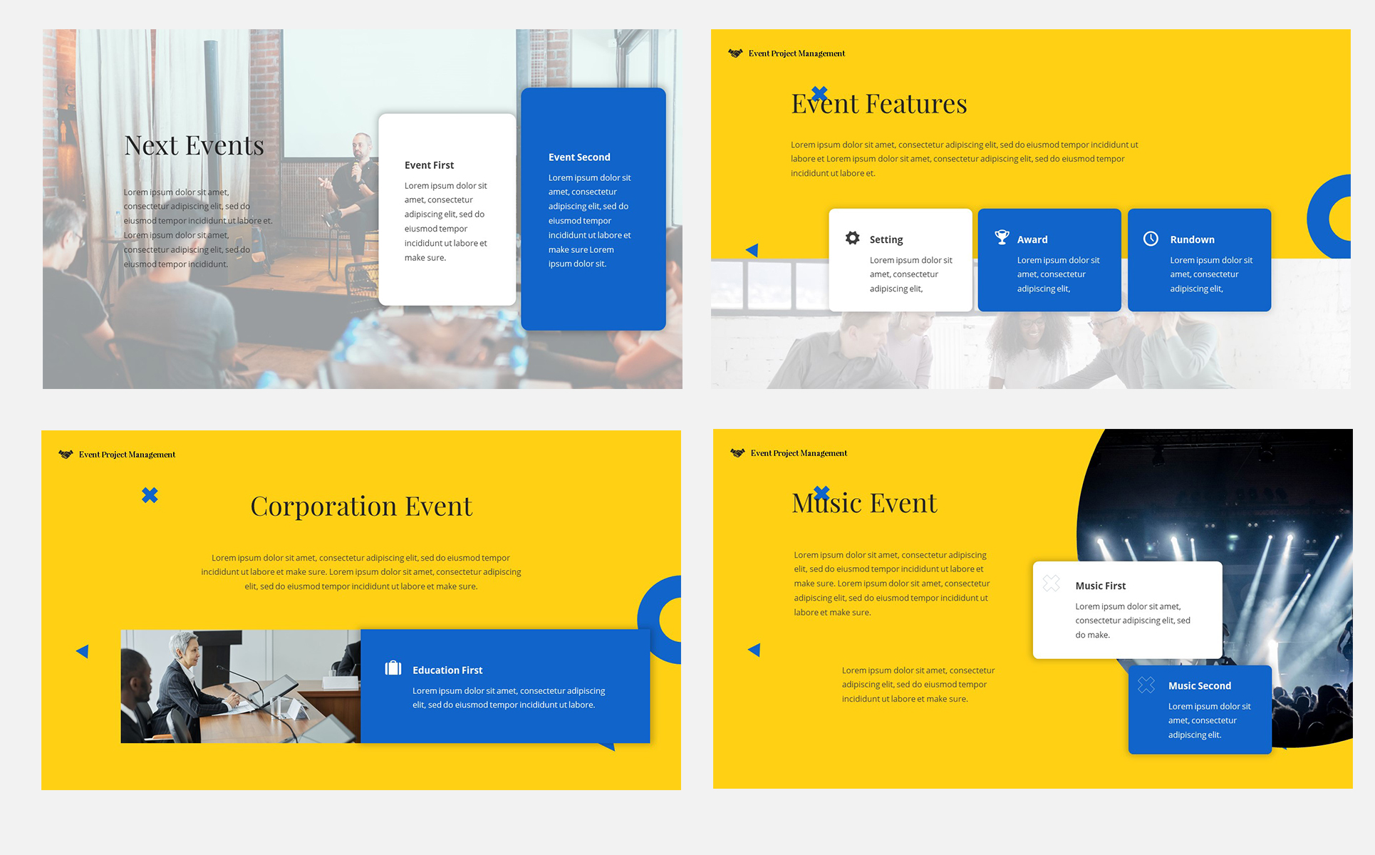 Event Project Powerpoint Template For 16