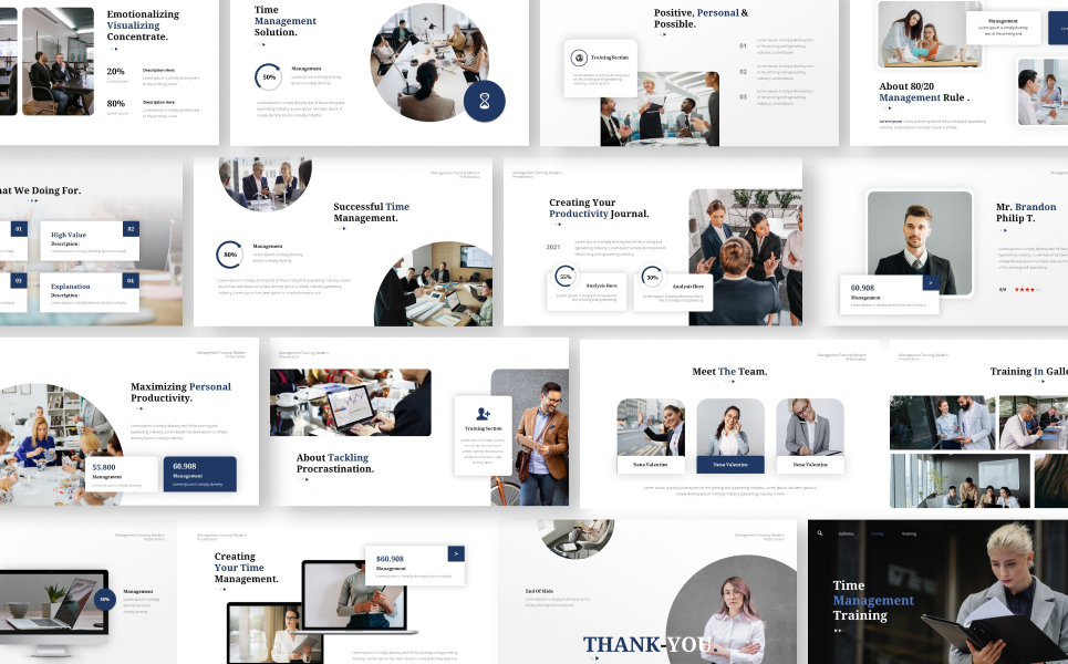Time Management Training Powerpoint Presentation Template