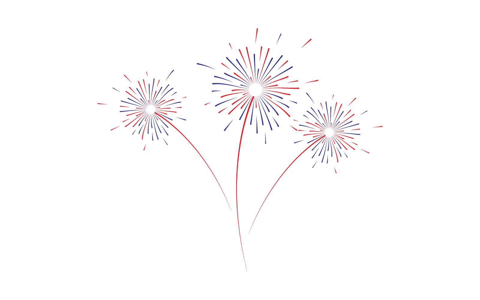 Gif Animado De Fuegos Artificiales Fondo Blanco